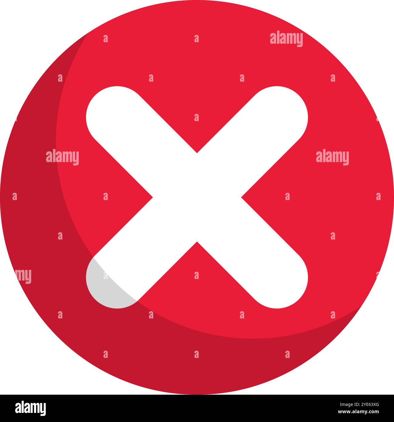 Round close icon vector vectors hi-res stock photography and images - Alamy