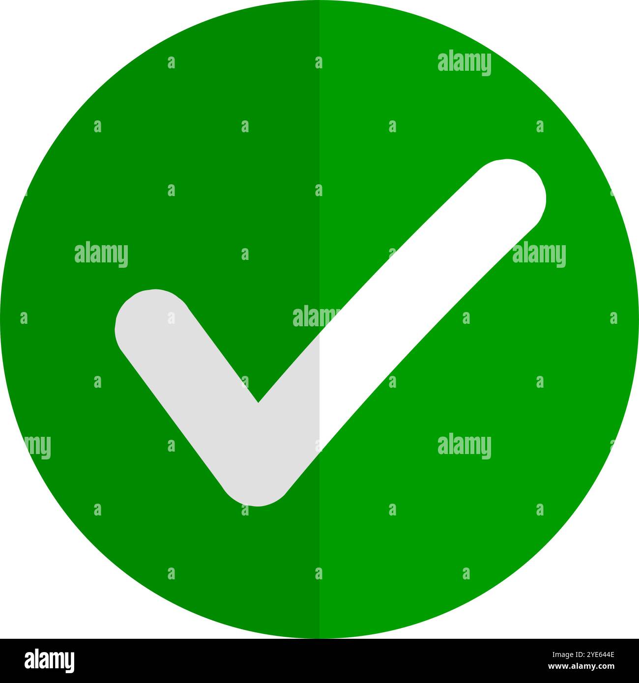 Modern circle green check mark. Editable vector Stock Vector Image ...
