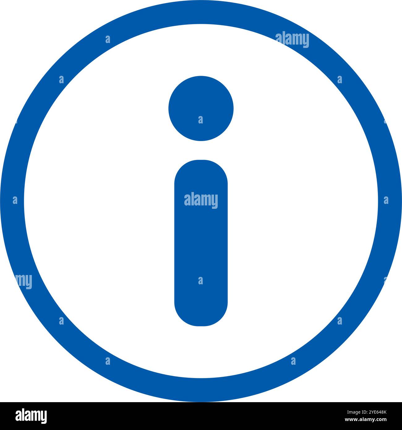 Blue information icon. Guidance sign. Editable vector Stock Vector ...