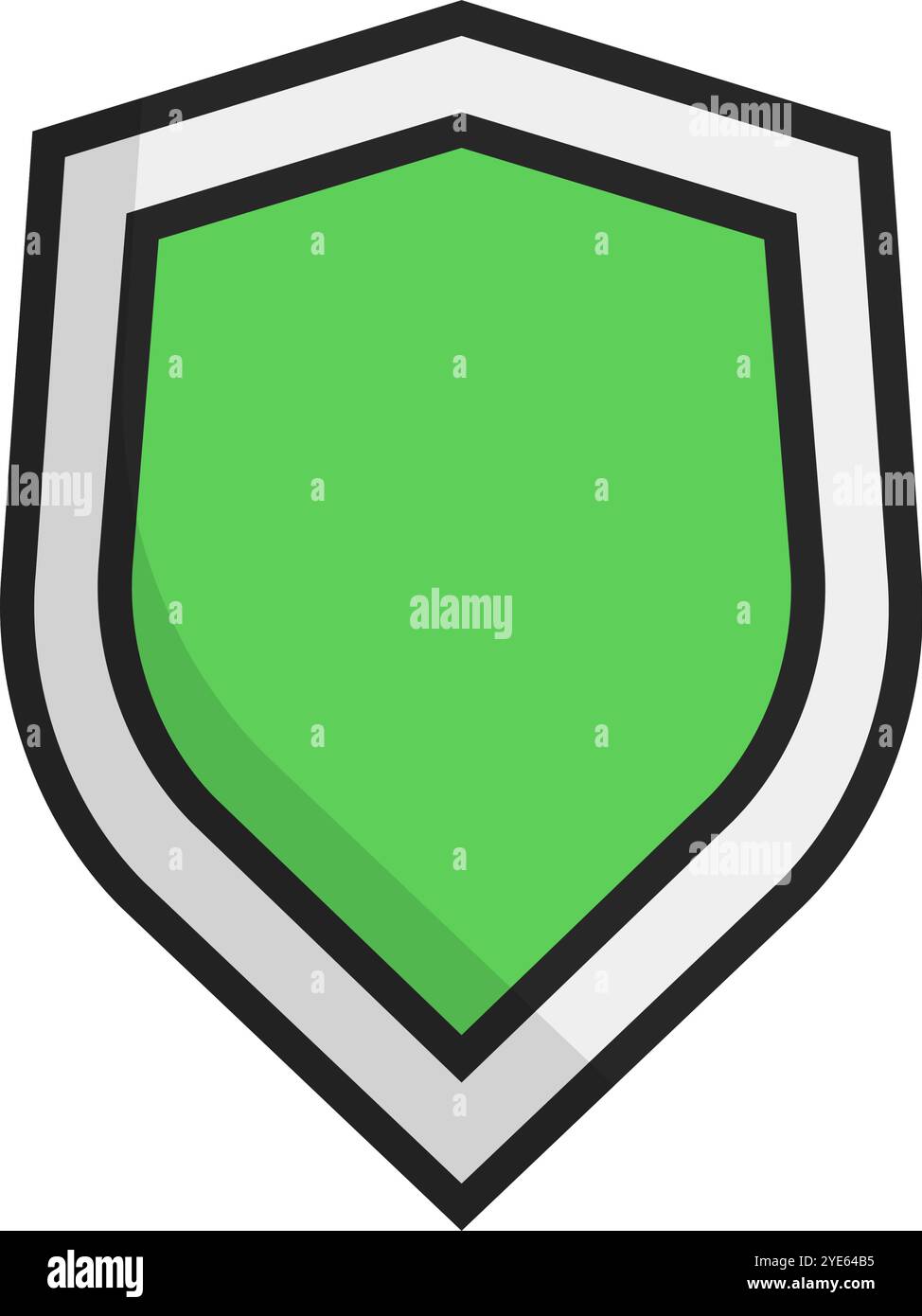 Flat design green shield icon. Editable vector Stock Vector Image & Art ...