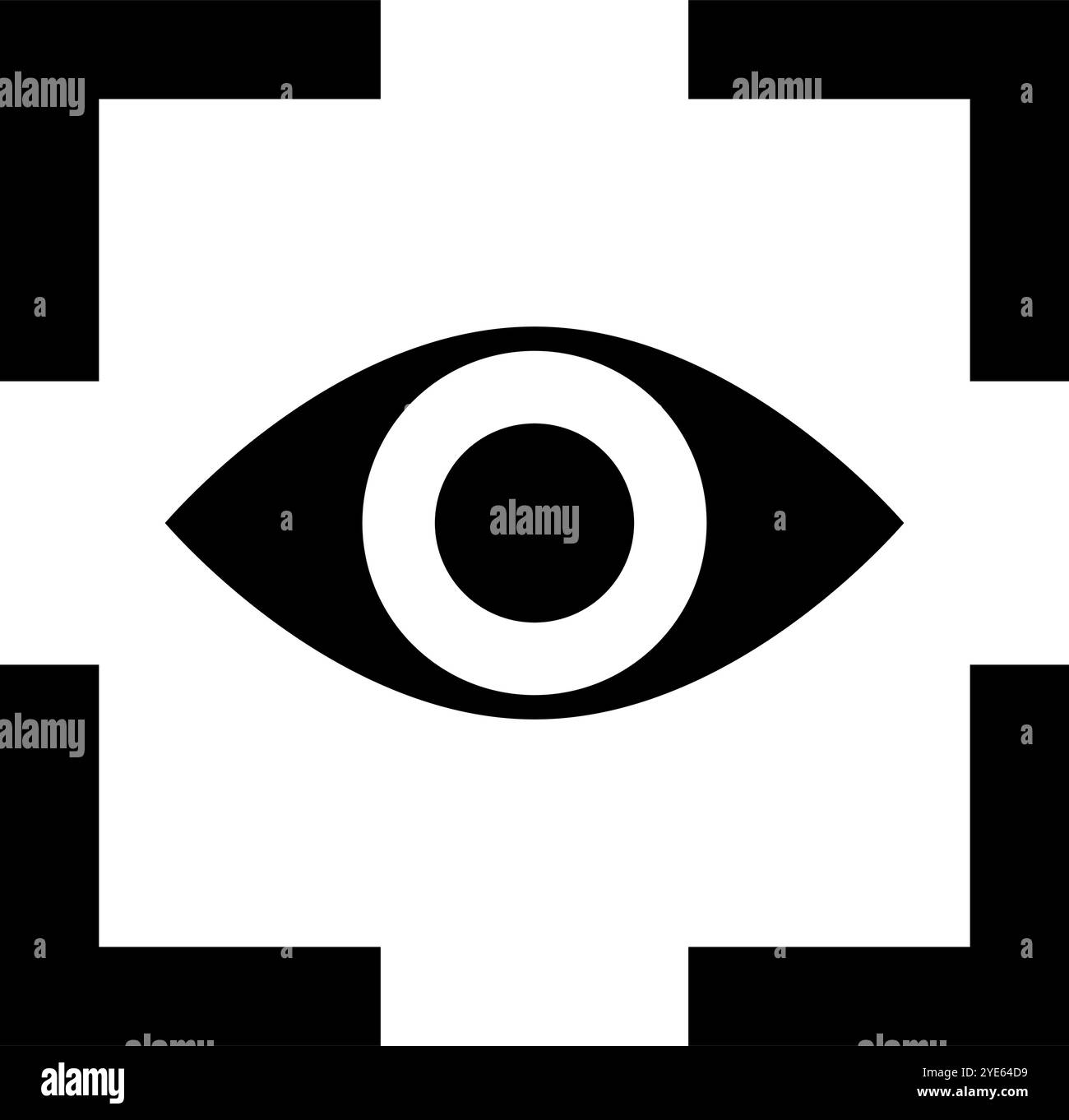 Focus symbol. Concentration. Vision. Editable vector Stock Vector Image ...