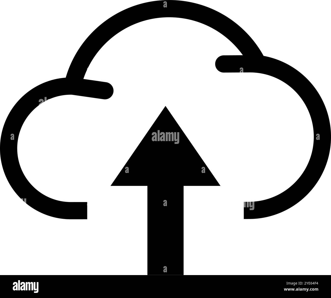 Cloud upload sign. Cloud storage upload. Editable vector Stock Vector Image & Art - Alamy