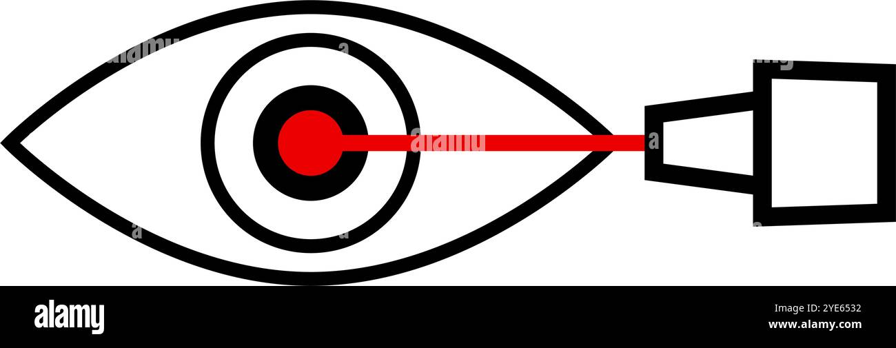 Simple LASIK icon. Eye surgery. Editable vector Stock Vector Image ...