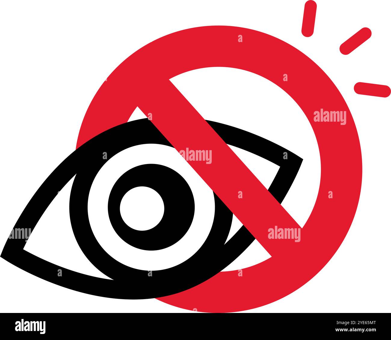 Please do not look here. Editable vector Stock Vector Image & Art - Alamy