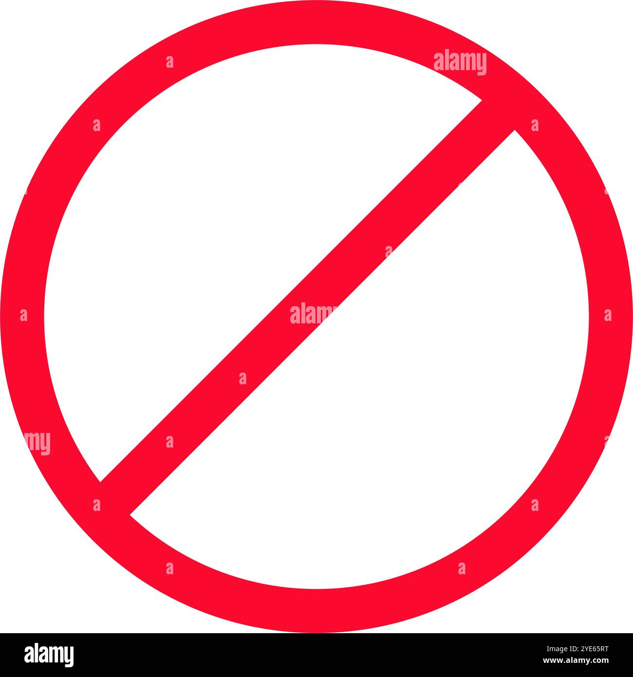 Prohibited sign. Regulation and restriction. No sign. Editable vector ...