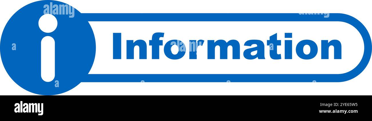 Information logo. Information desk. Editable vector Stock Vector Image ...