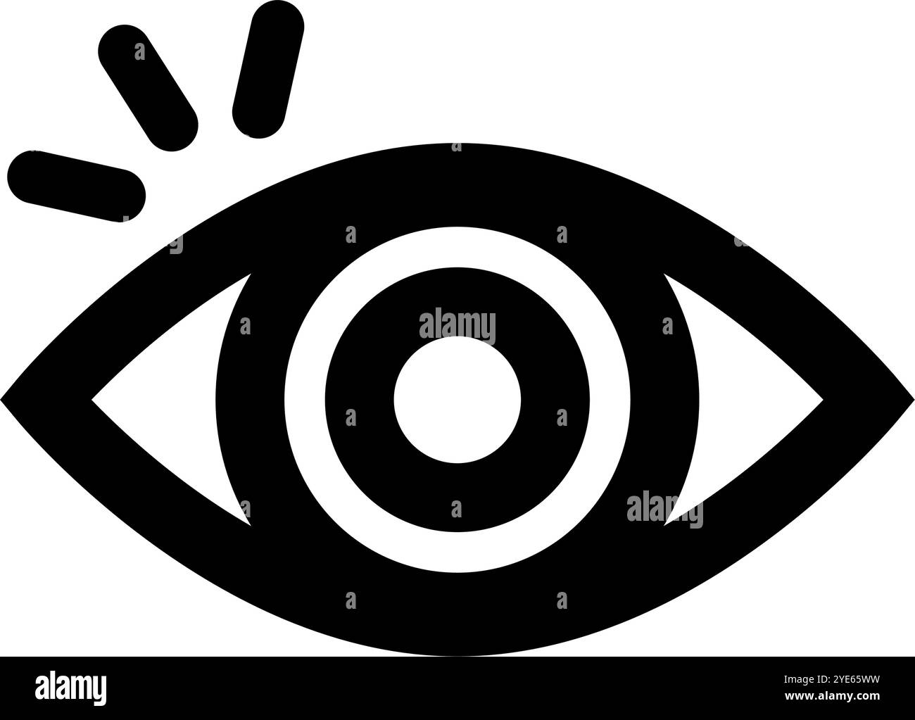 Awareness eye icon. Reaction icon. Editable vector Stock Vector Image & Art - Alamy