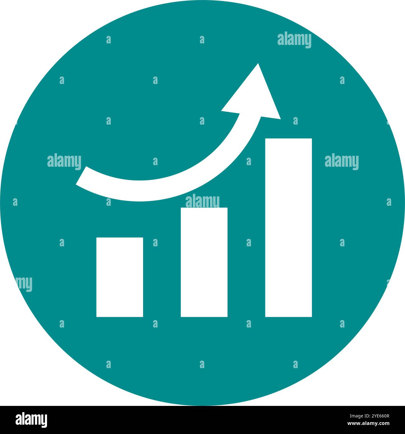 Ascending bar graph sign. Chart. Editable vector Stock Vector Image ...