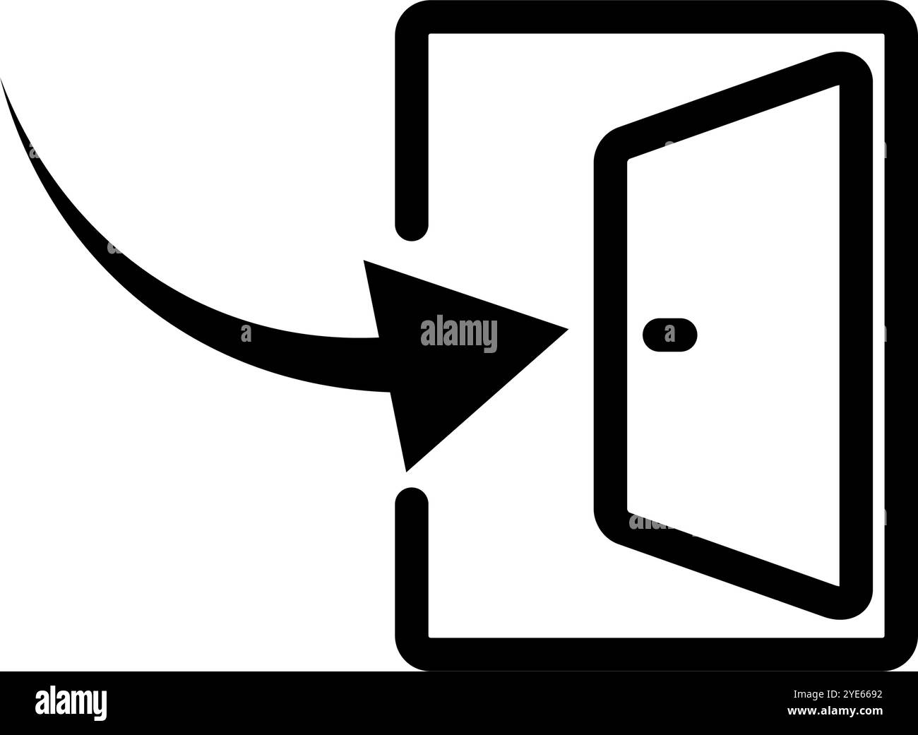 Exterior emergency exit sign Stock Vector Images - Alamy