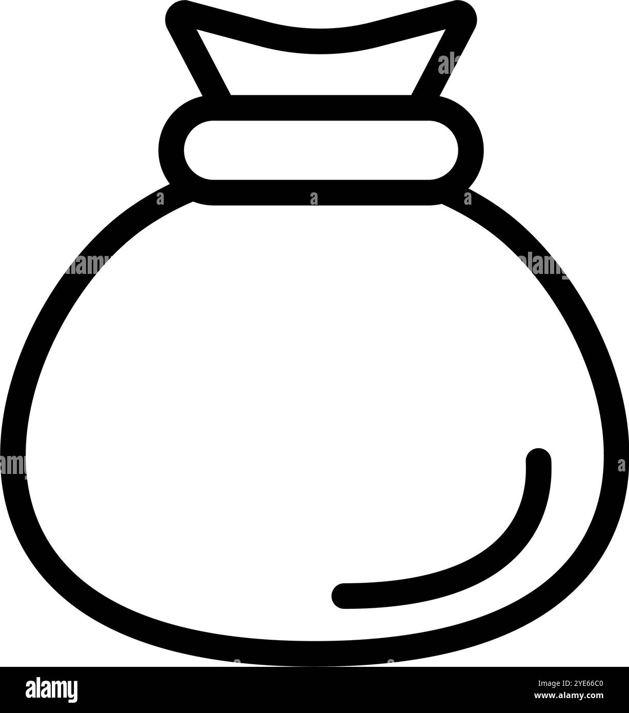 Simple money bag icon. Money bag. Editable vector Stock Vector Image ...