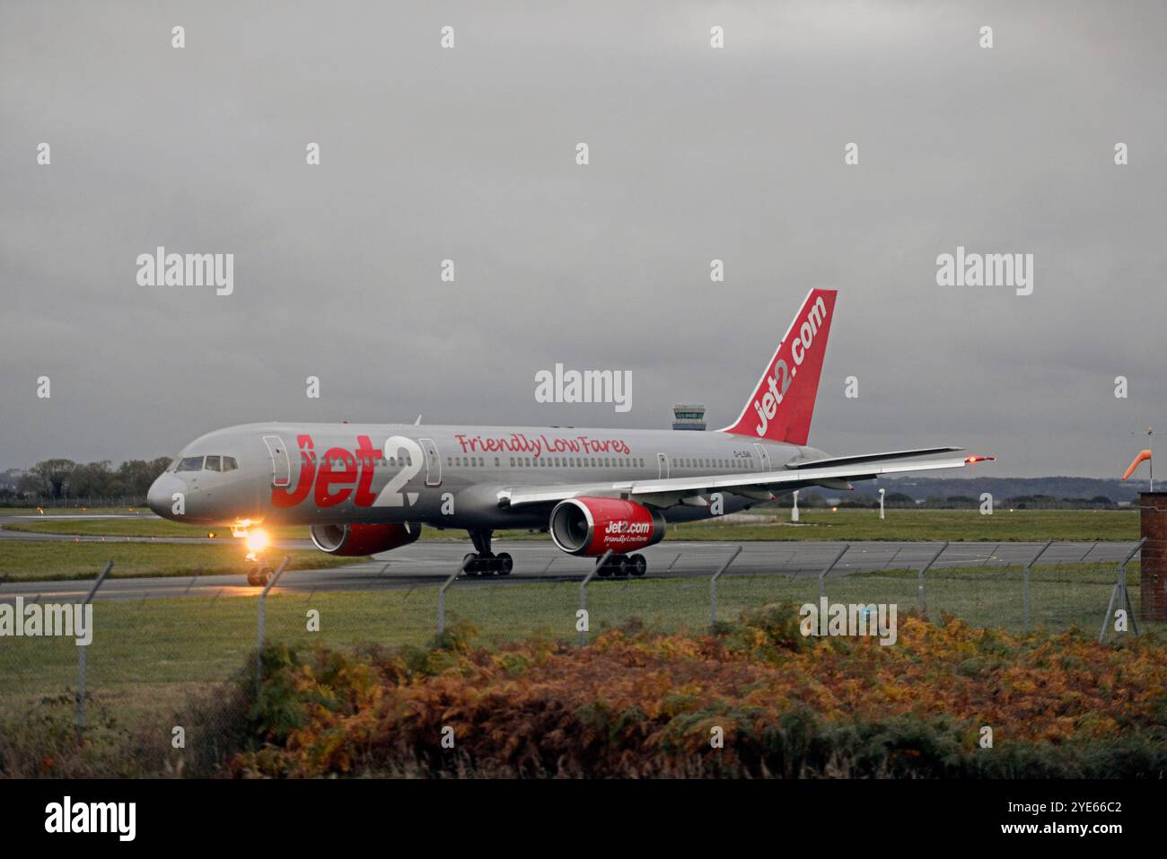 JET2 BOEING 757-21B, G-LSAI, departing LIVERPOOL JOHN LENNON AIRPORT ...