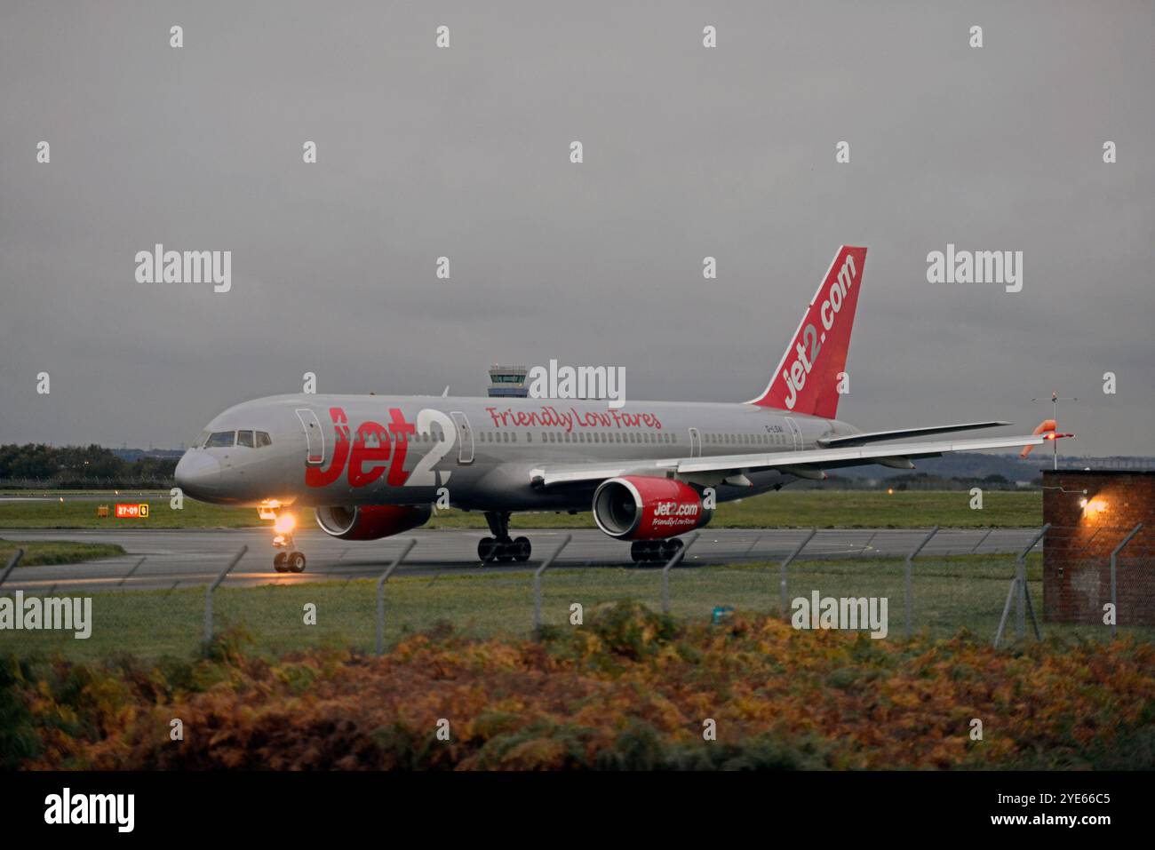 JET2 BOEING 757-21B, G-LSAI, departing LIVERPOOL JOHN LENNON AIRPORT ...