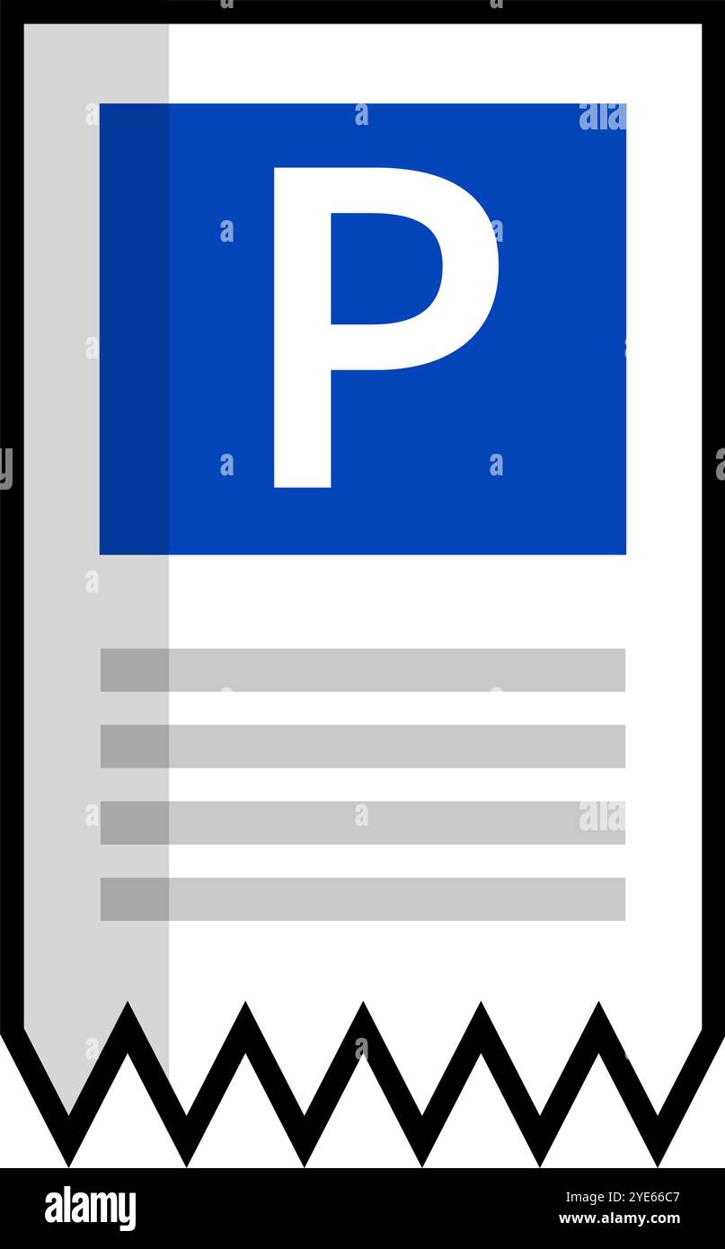 Car parking ticket Stock Vector Images - Alamy