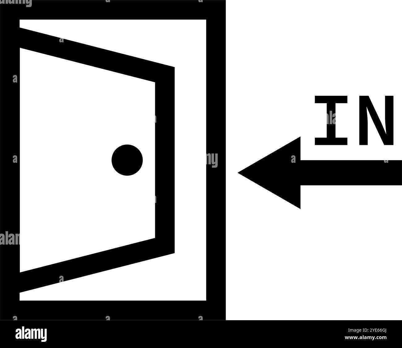 Entrance sign in front Stock Vector Images - Alamy