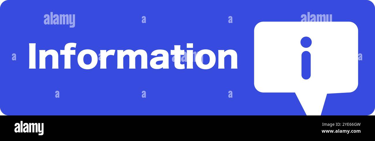 Information logo. Information sign and speech bubble. Editable vector ...