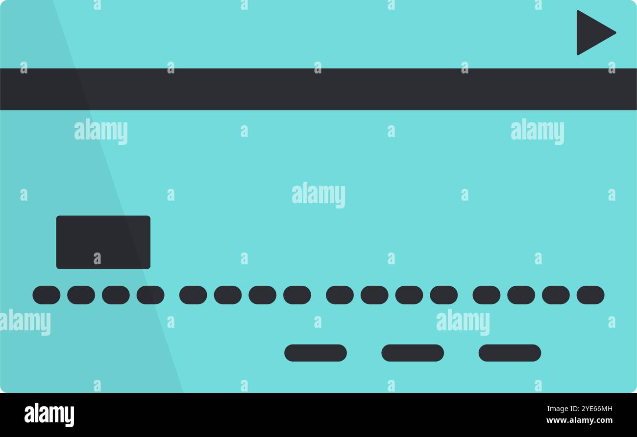 Modern credit and debit card icon. Purchase and payment. Editable ...