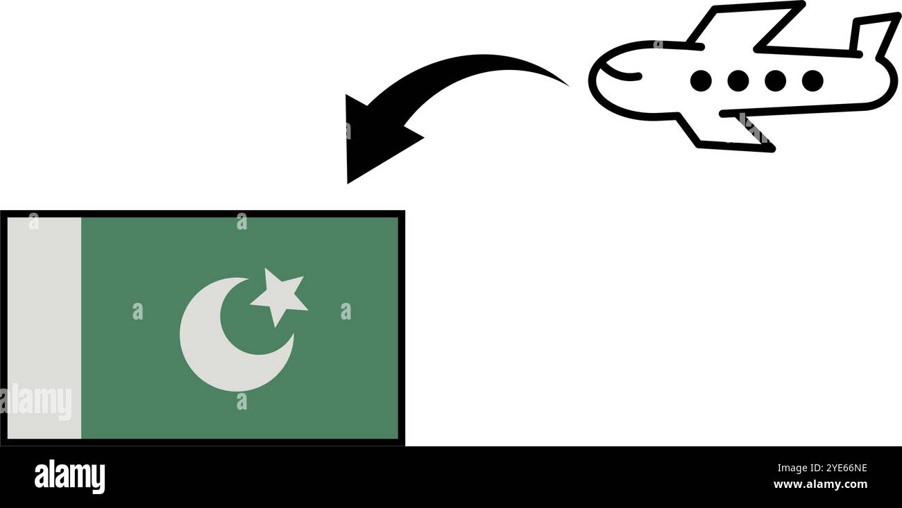 Pakistan international airplane Stock Vector Images - Alamy