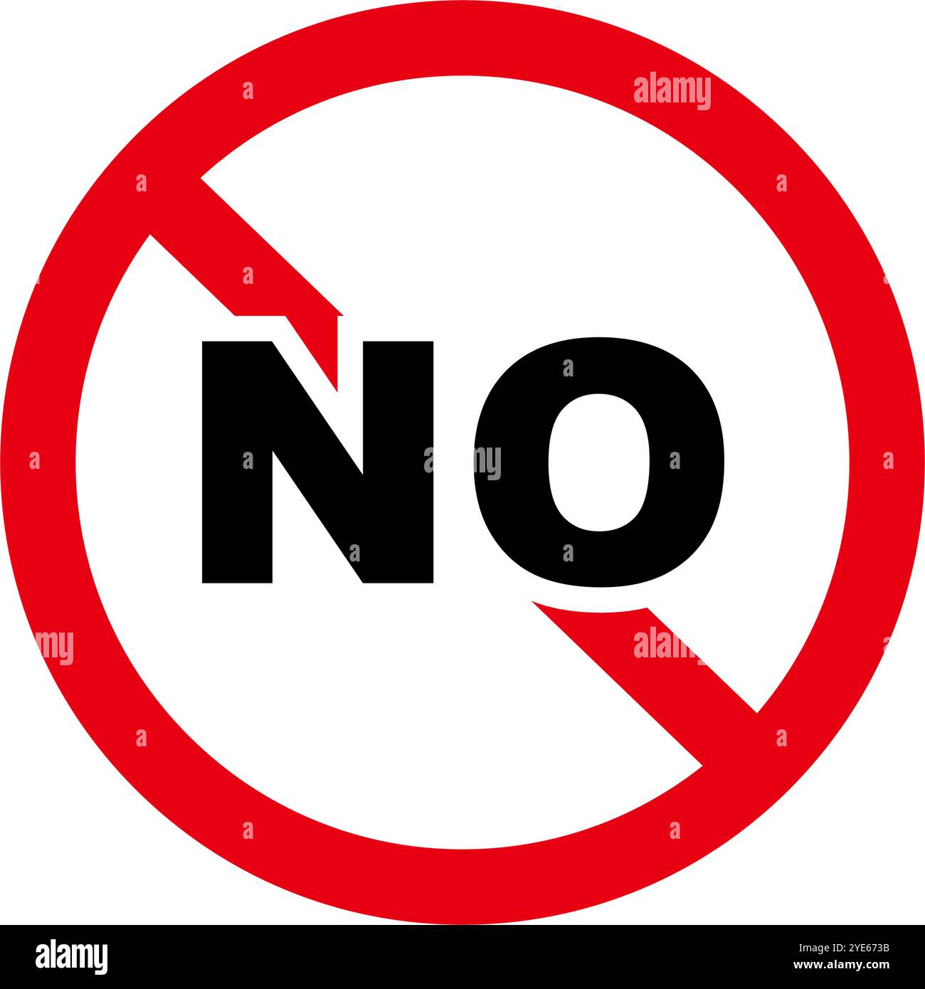 No sign. Prohibition and restrictions. Editable vector Stock Vector ...