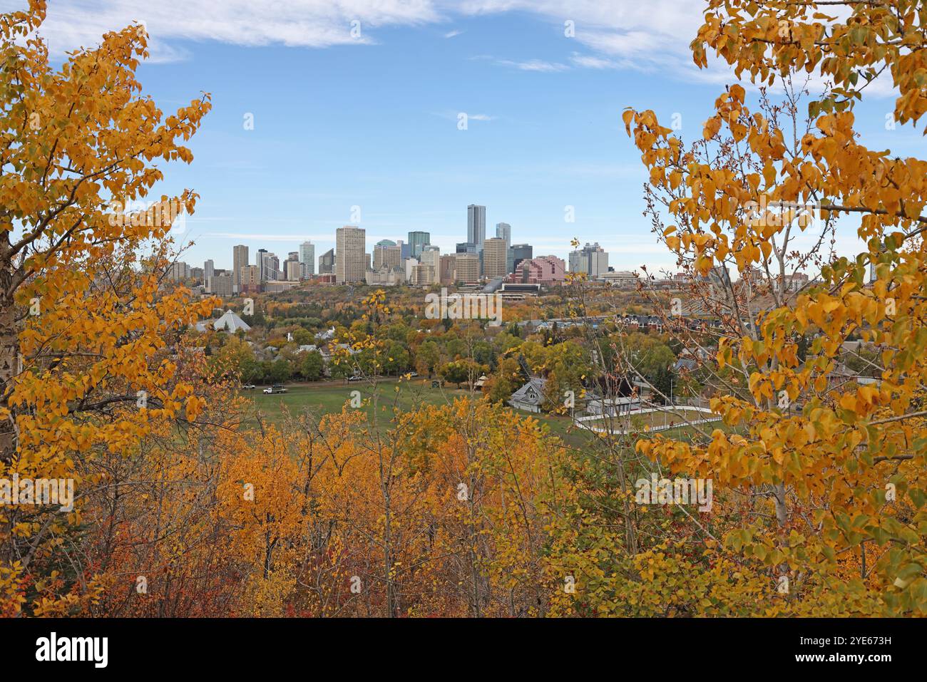 Edmonton from strathearn park lookout hi-res stock photography and ...