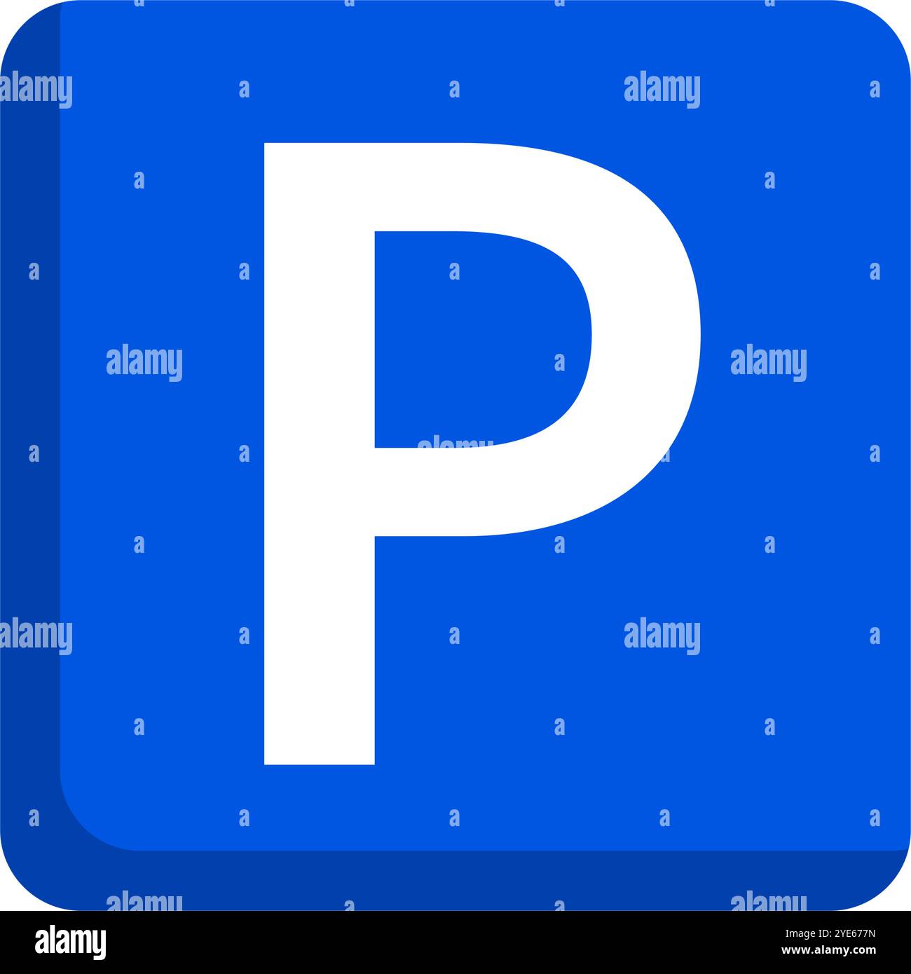 Blue parking area sign. Editable vector Stock Vector Image & Art - Alamy