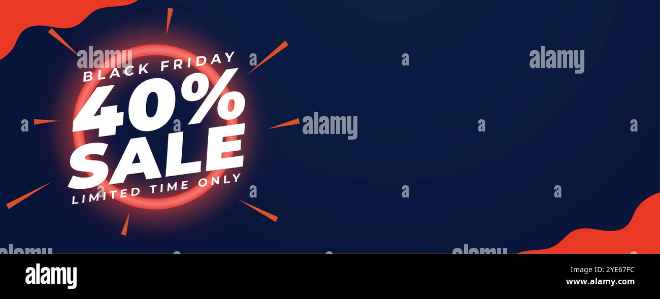 Sale banner neon glowing effect hi-res stock photography and images - Alamy