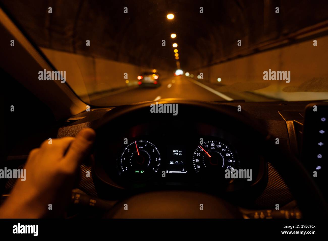 Car interior view road ahead hi-res stock photography and images - Alamy