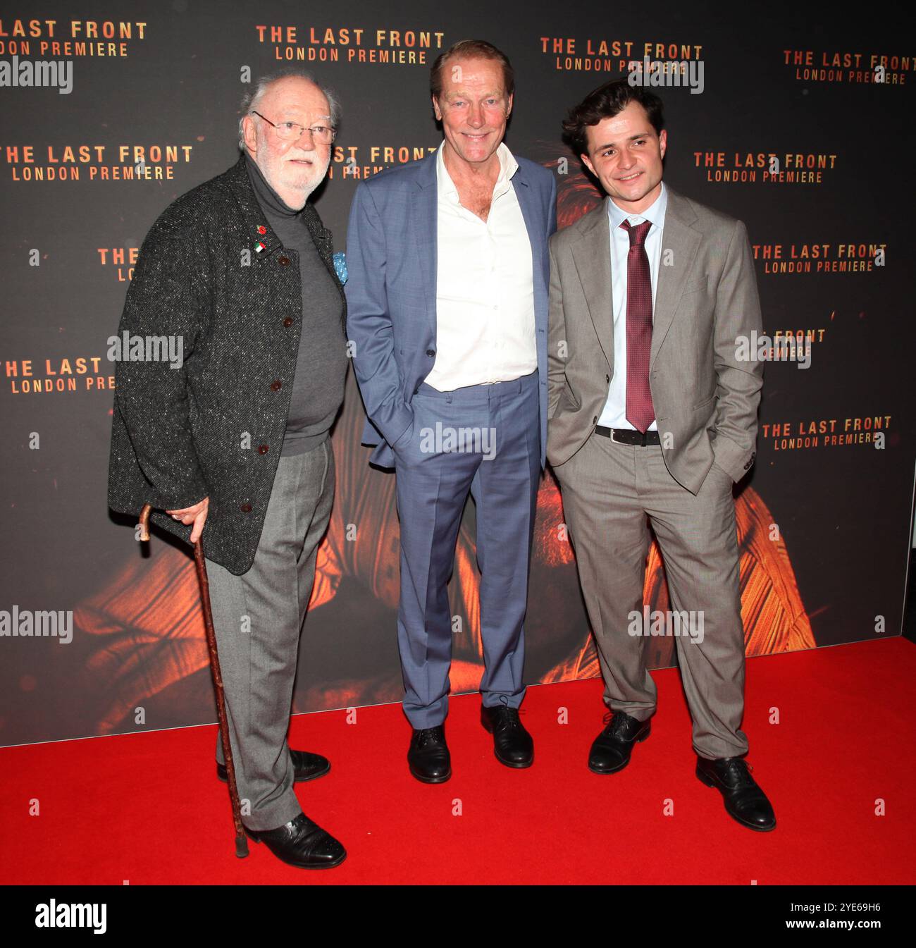 London, UK. David Calder, Iain Glen and Julien Kerknawi at The Last Front premiere. Curzon Soho ...