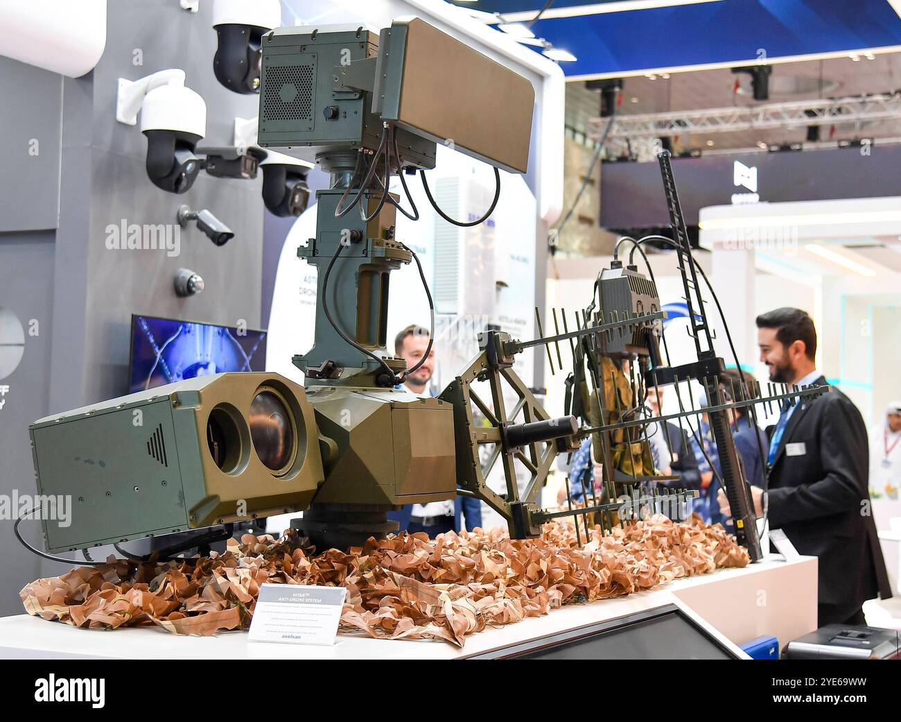 THE MILIPOL QATAR 2024 EXHIBITION IN QATAR A IHTAR Anti Drone system is displayed at the 15th ...