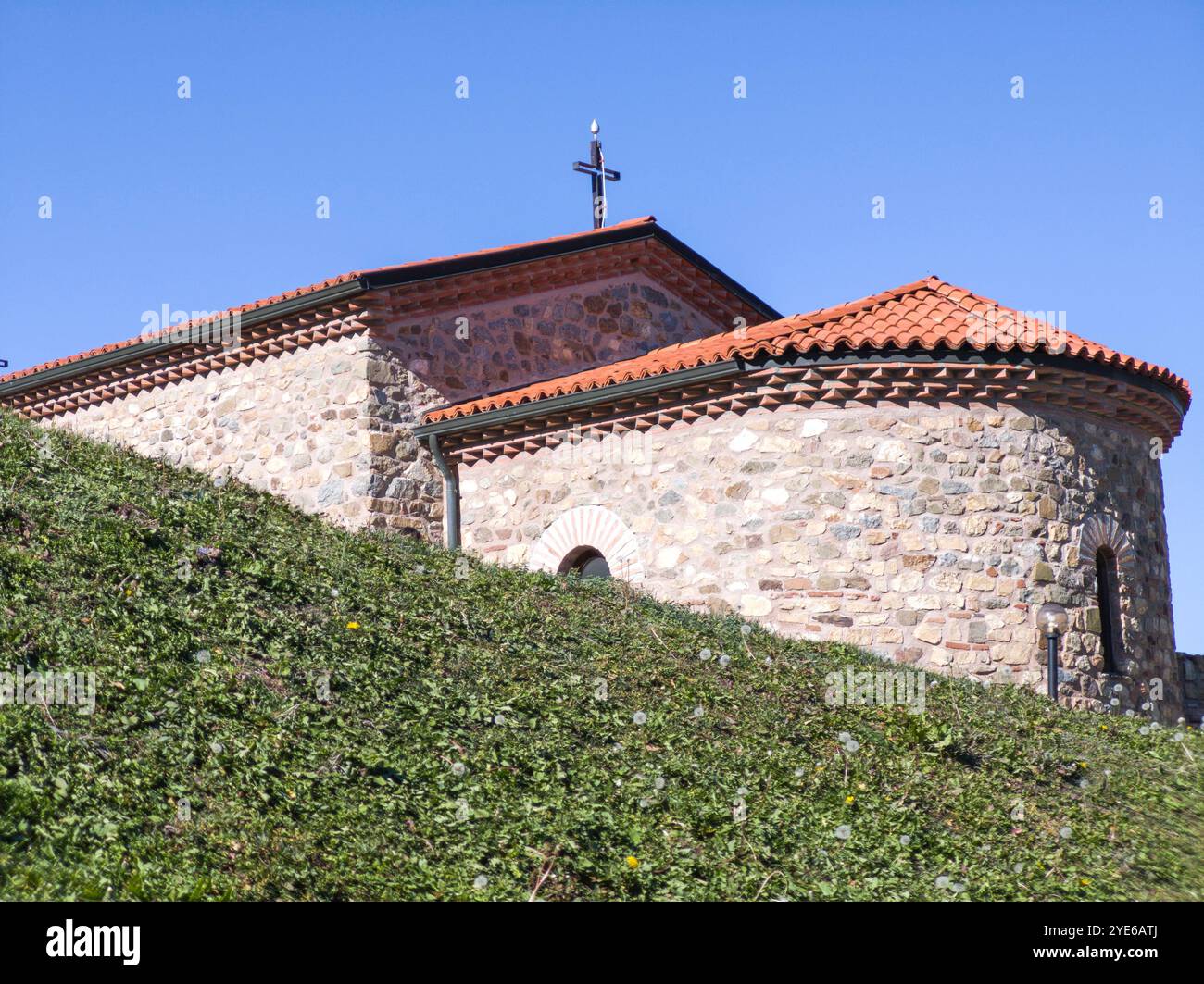 Autumn view of Late antique Roman fortified settlement Tsari Mali grad ...