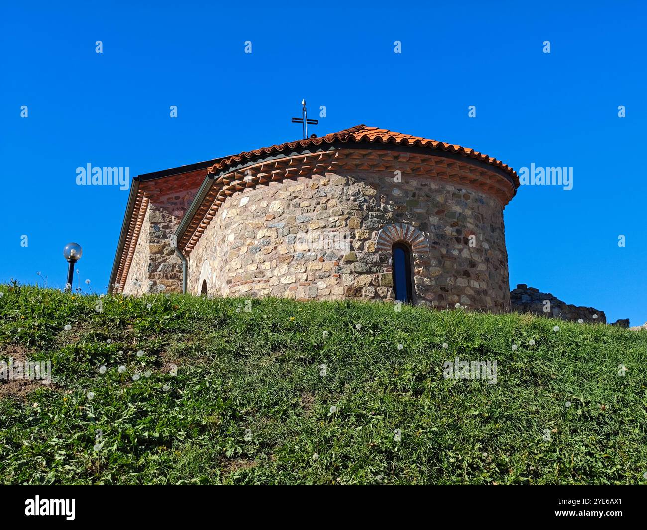 Autumn view of Late antique Roman fortified settlement Tsari Mali grad ...