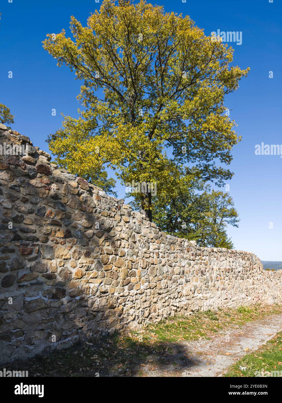 Autumn view of Late antique Roman fortified settlement Tsari Mali grad ...