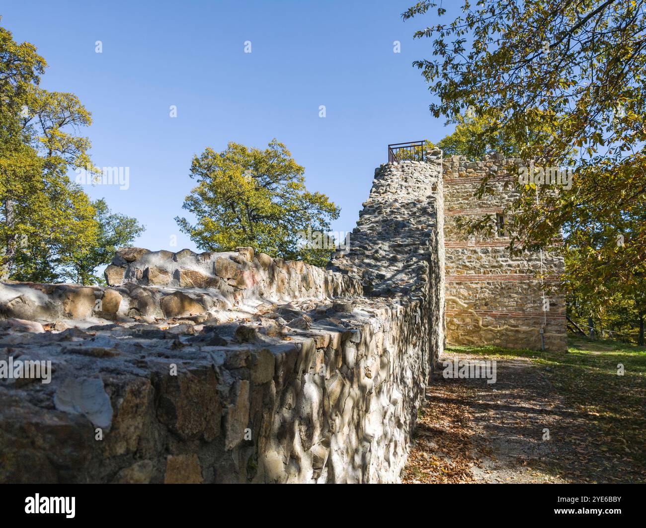 Autumn view of Late antique Roman fortified settlement Tsari Mali grad ...