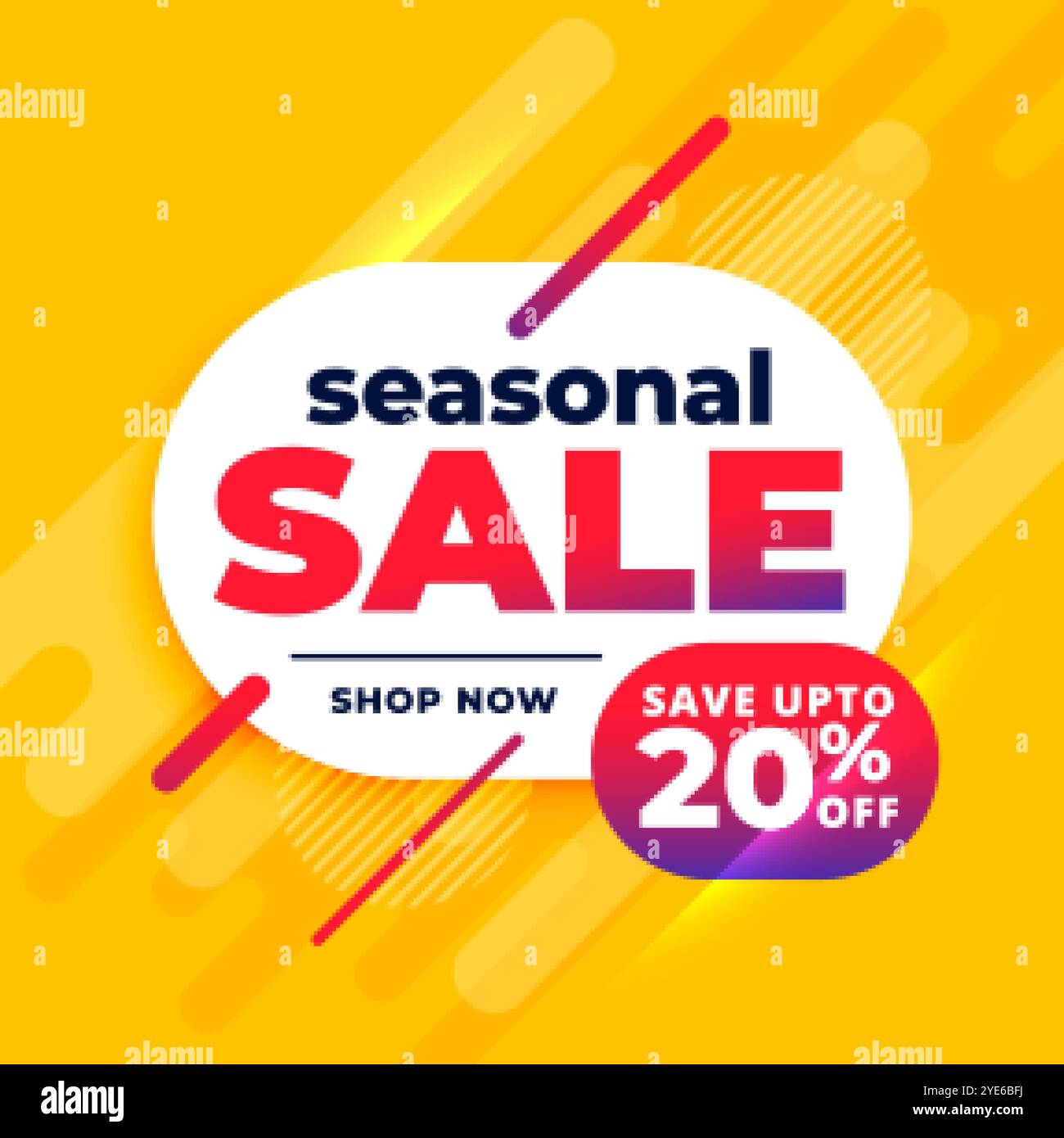 seasonal sale abstract yellow banner design Stock Vector Image & Art ...