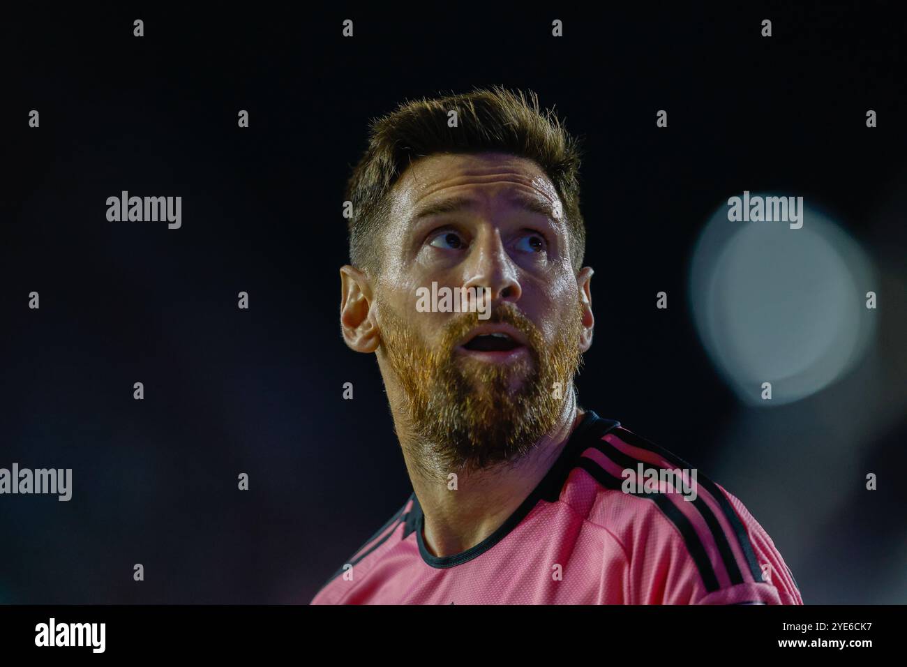 Lionel Messi Major League Soccer (MLS) playoff game between Inter Miami ...