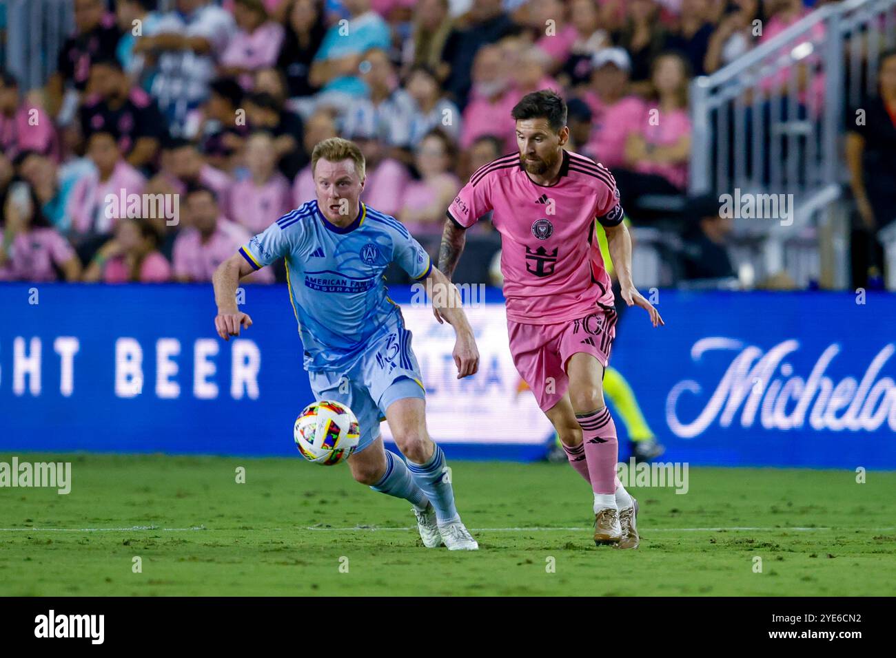 Lionel Messi Major League Soccer (MLS) playoff game between Inter Miami ...