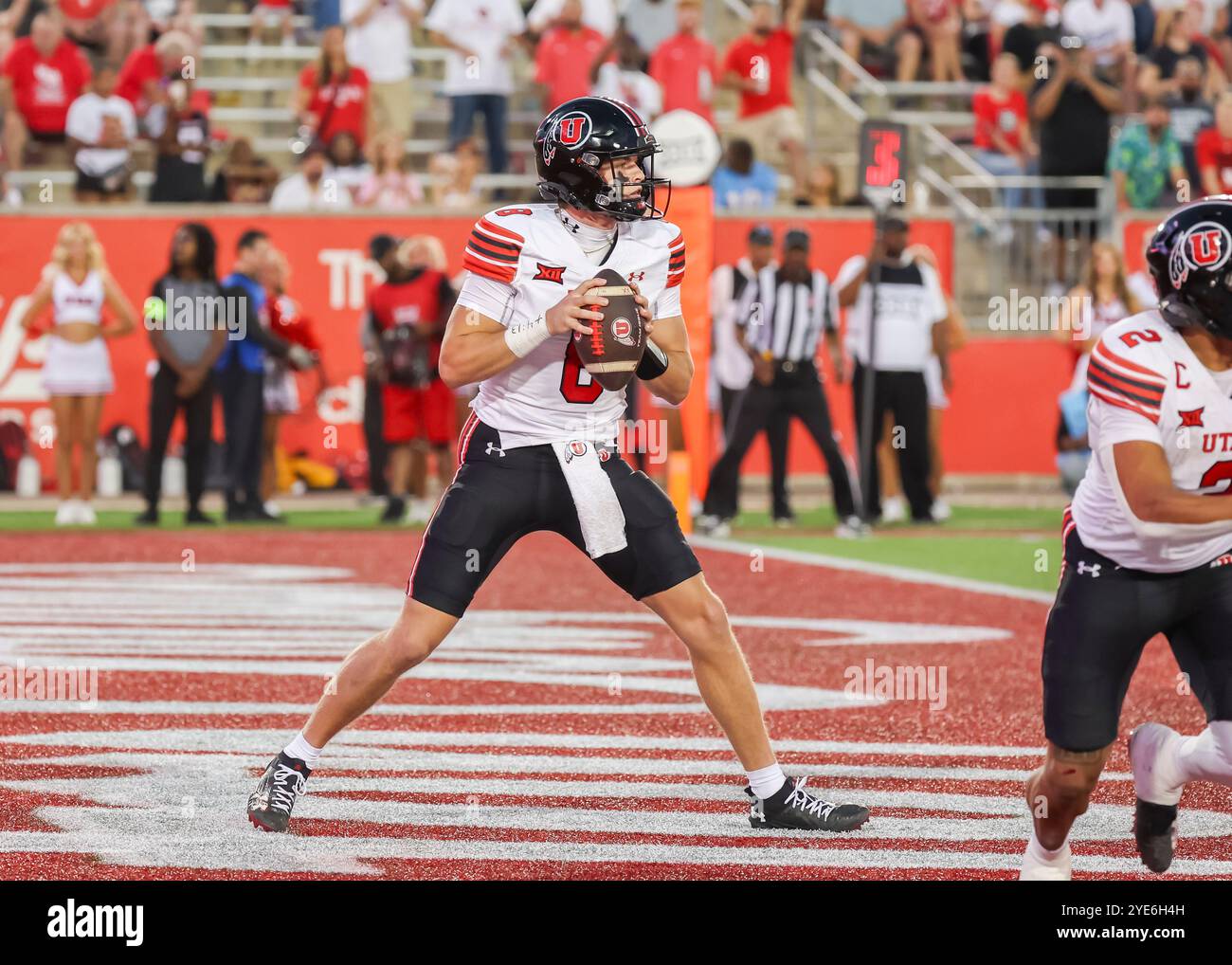 HOUSTON, TX - OCTOBER 26: Utah Utes quarterback Brandon Rose (8) looks ...