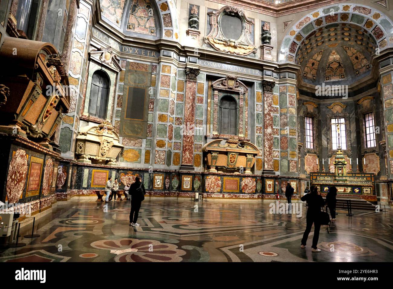 The Chapel of the Princes in the Medici Chapel in Florence Italy Stock ...