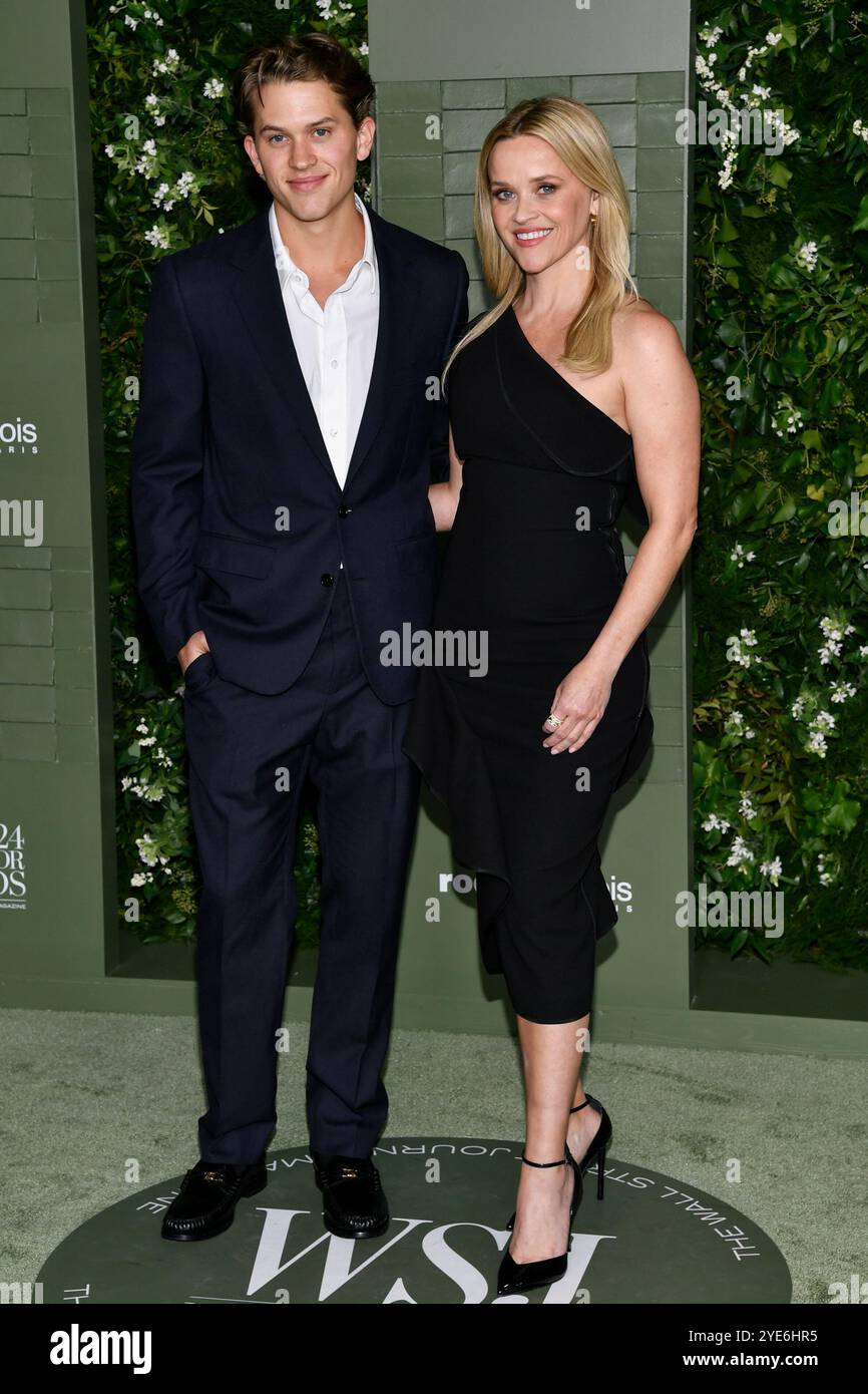 Deacon Reese Phillippe, left, and Reese Witherspoon attend the WSJ ...