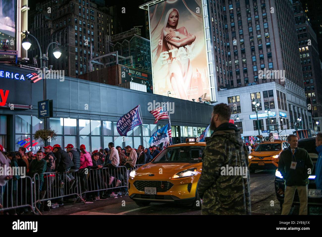 Oct 27 2024 Attendees gather ahead of a campaign event with former US ...