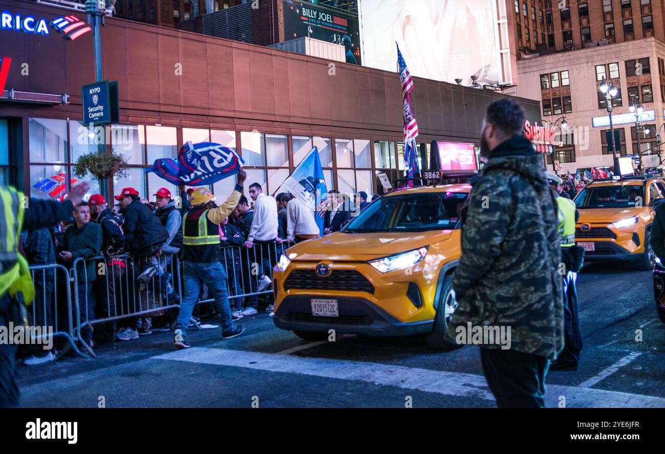 Oct 27 2024 Attendees gather ahead of a campaign event with former US ...
