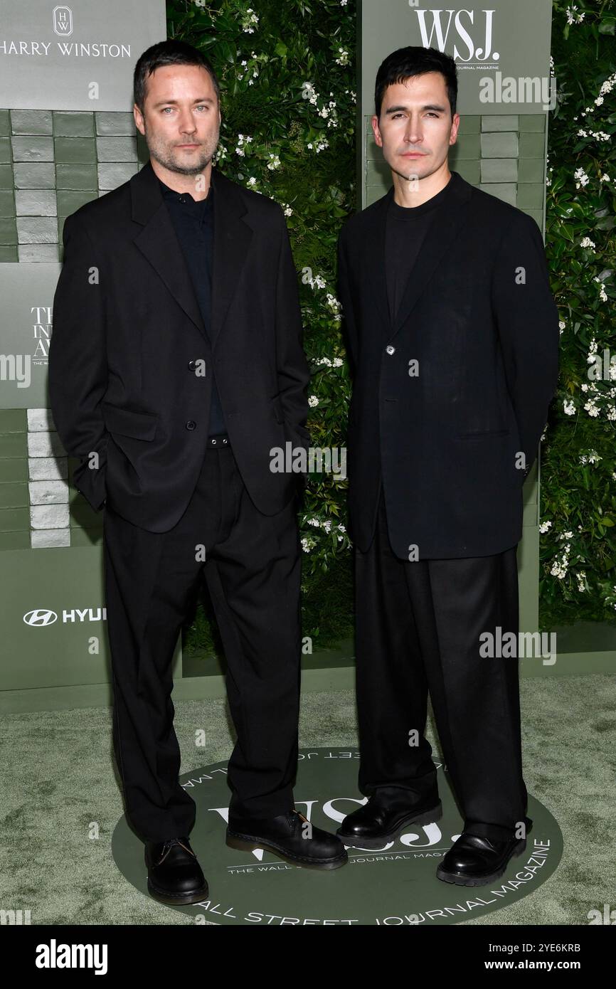 Jack McCollough, left, and Lazaro Hernandez attend the WSJ. Magazine ...