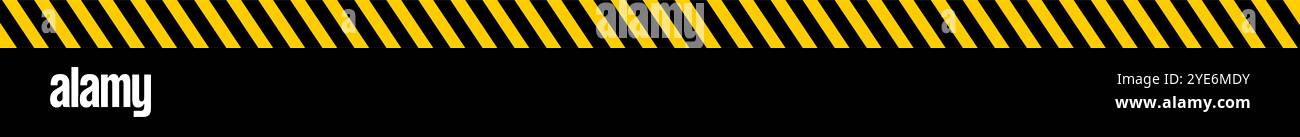Caution tape with black and yellow slash diagonal lines print. Warning ...