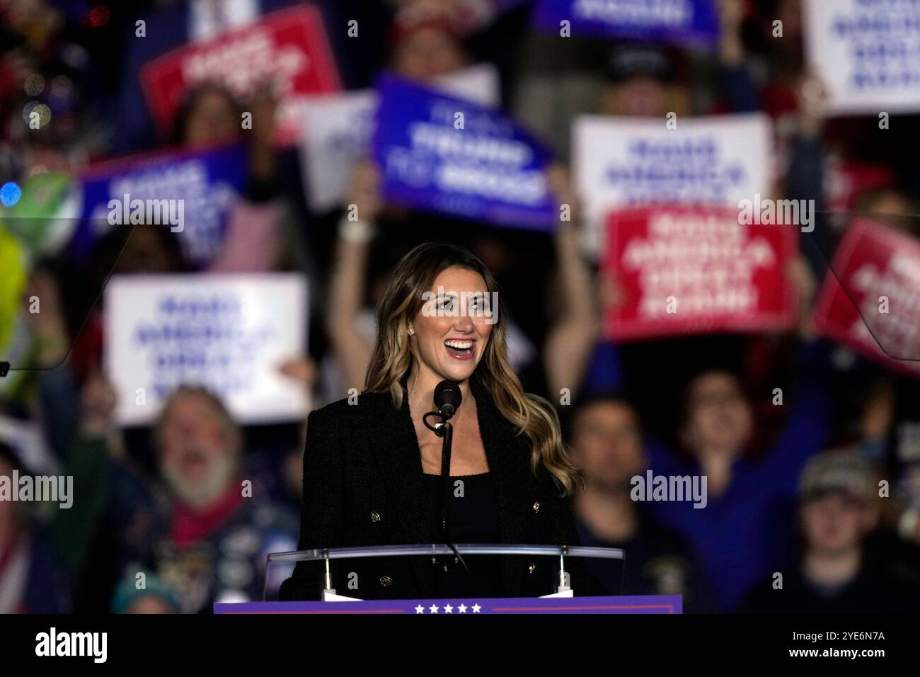 Alina Habba speaks before Republican presidential nominee former ...
