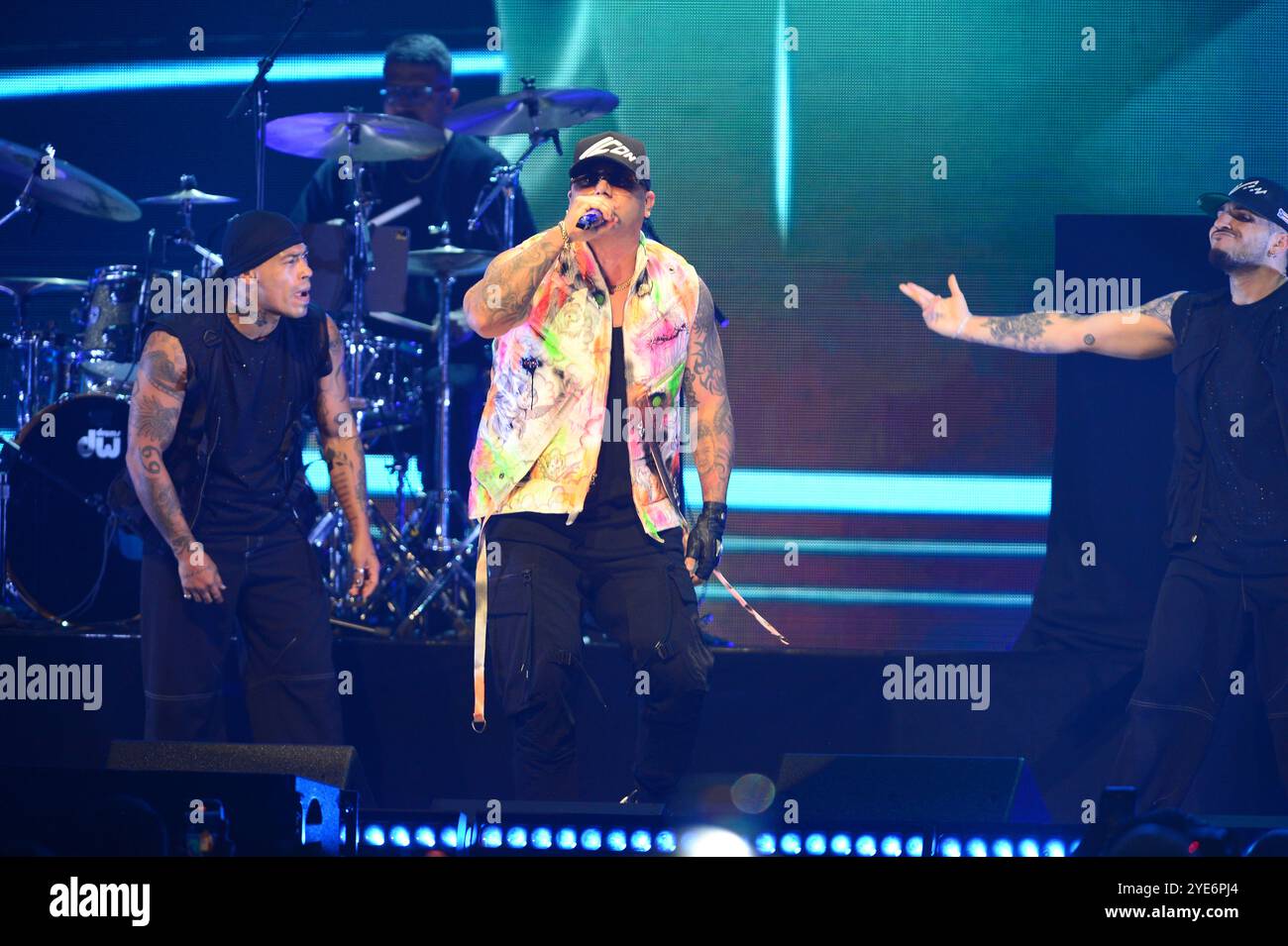 MIAMI, FLORIDA - OCTOBER 26: Wisin performs Live onstage during the ...