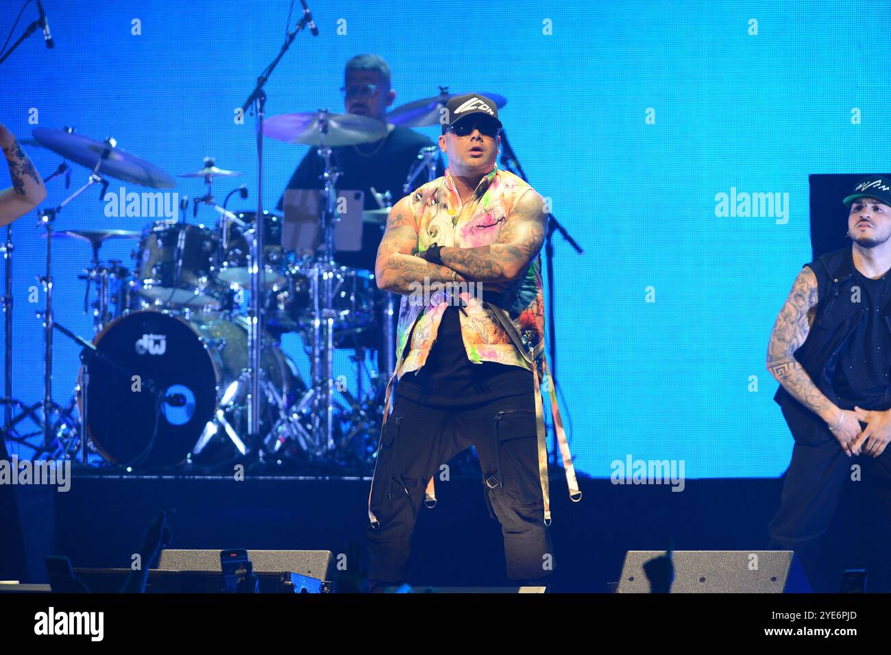 MIAMI, FLORIDA - OCTOBER 26: Wisin performs Live onstage during the ...