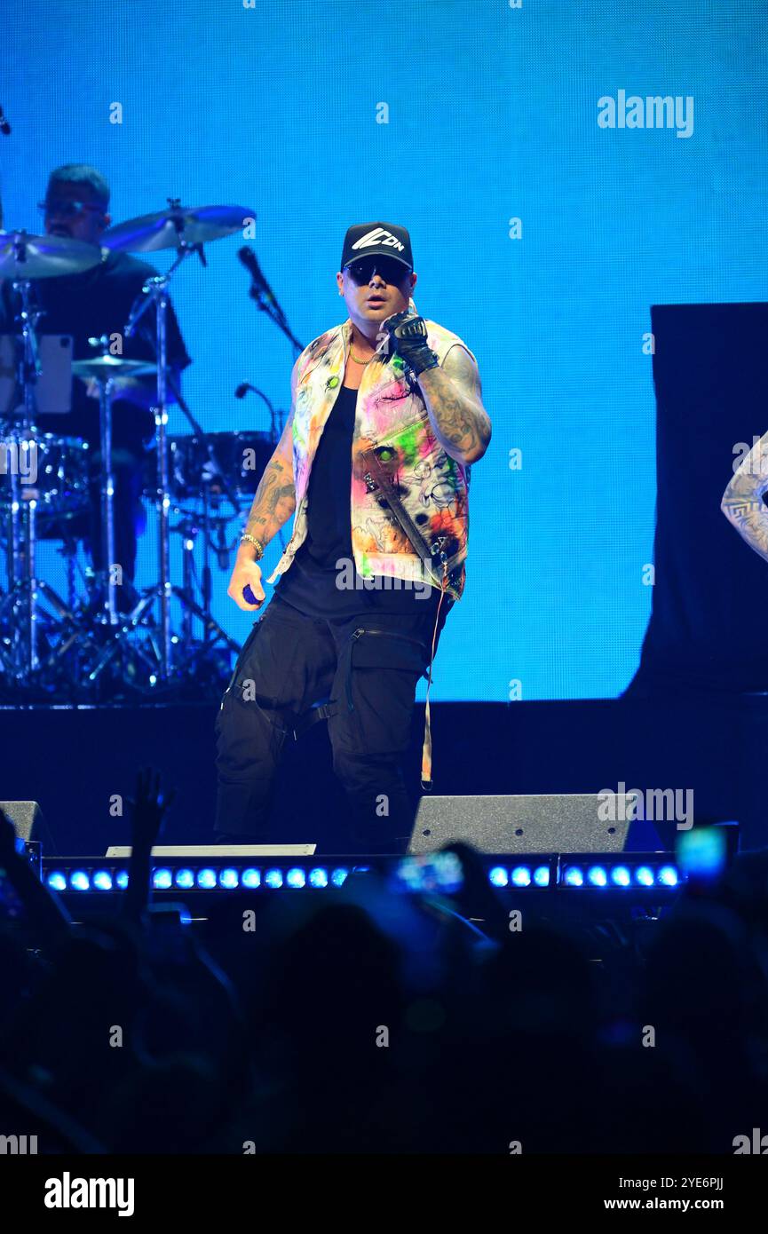 MIAMI, FLORIDA - OCTOBER 26: Wisin performs Live onstage during the ...