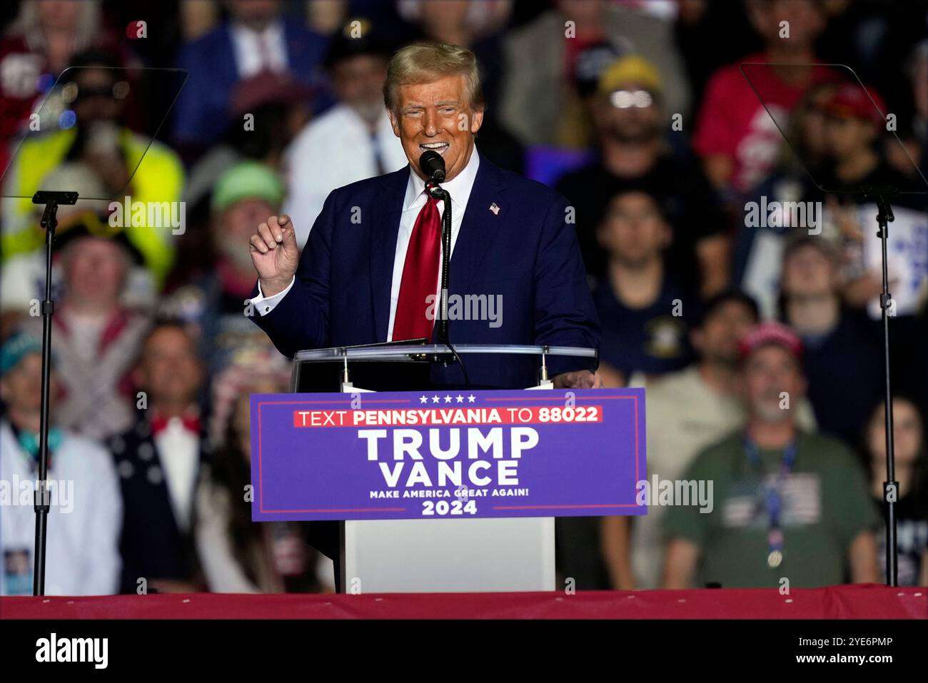 Republican presidential nominee former President Donald Trump speaks at ...