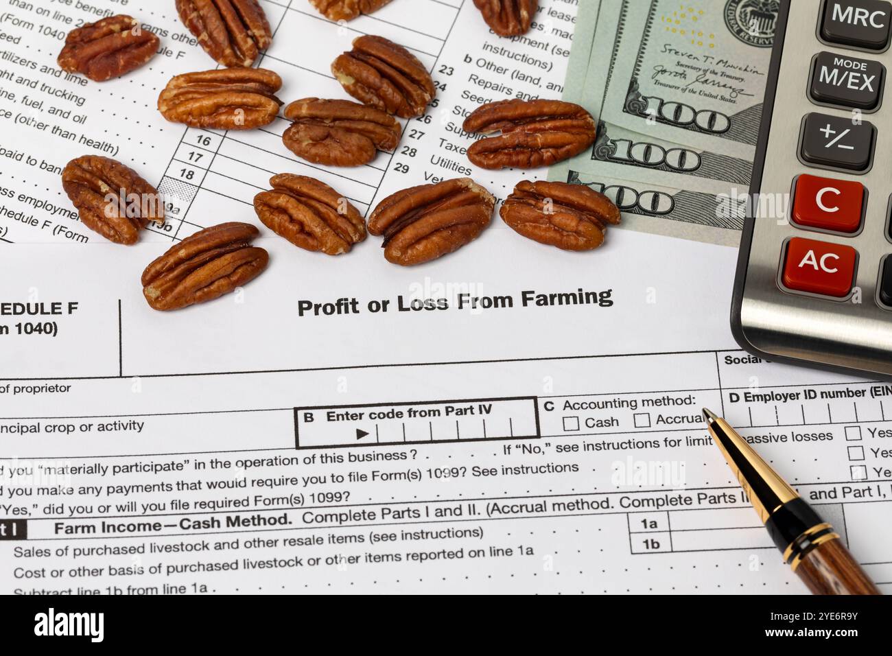Pecans and farm tax form. Pecan orchard farming income, finances and ...