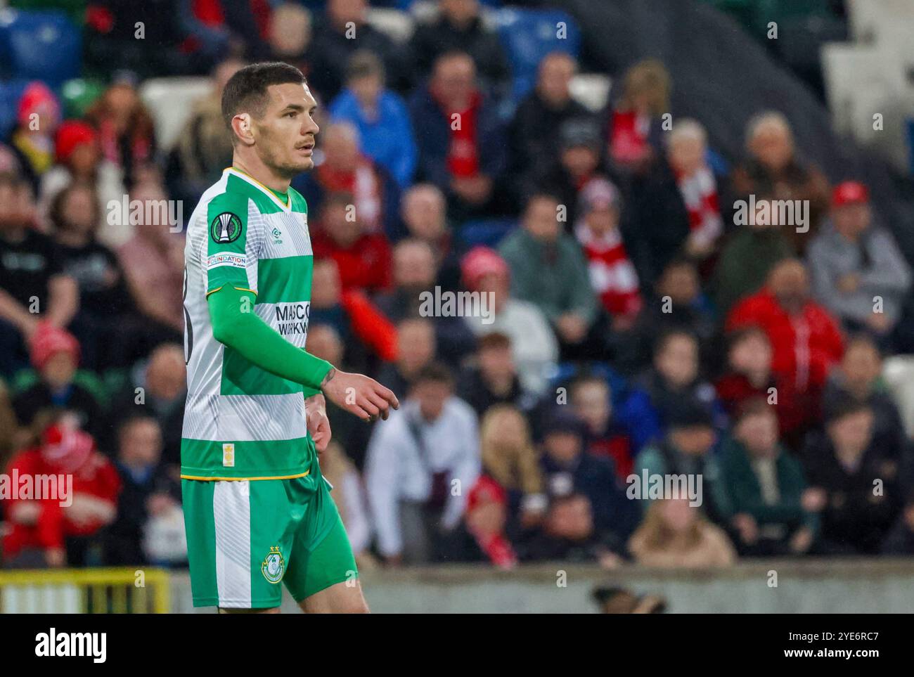 Windsor Park, Belfast, Northern Ireland, UK. 24 Oct 2024. UEFA Europa ...
