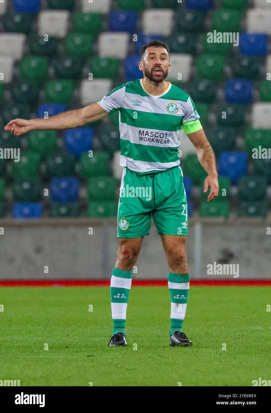 Windsor Park, Belfast, Northern Ireland, UK. 18 Jul 2024. UEFA Europa Conference League )League ...